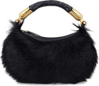 Balmain sac cabas en fourrure - Noir