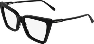 Karl Lagerfeld Femme, Accessoires, Noir, Taille: 56 MM Monture Cat-eye