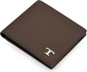 Tod's Pebbled Calfskin Wallet - Brown
