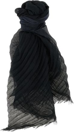 Issey Miyake Gefalteter Musselintuch-Schal - - Accessories - Damen - Schwarzk - ONE SIZE