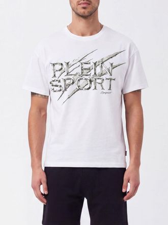 Plein Sport T-Shirt aus Baumwolljersey mit kontrastierendem Logo-Print