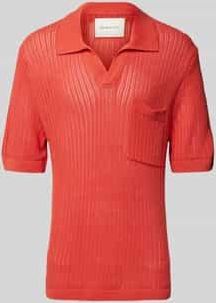 GANT Poloshirt aus Leinen-Mix in unifarbenem Design