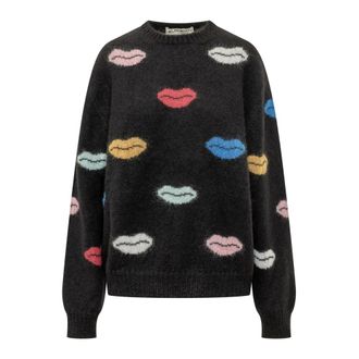 Fiorucci Lips Mohair Pullover - - Knitwear - Damen - Mehrfarbig - S