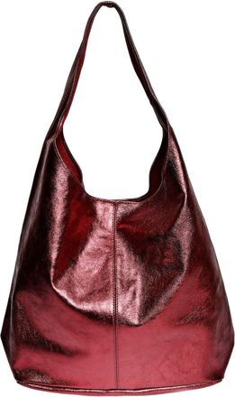 Luisa Vannini Rote Lederhandtasche