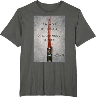 Star Wars The Acolyte Lightsaber Poster A Darkness Rises T-Shirt