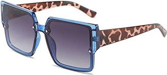 Generic Lunettes de soleil carrées pour femmes, lunettes de tir sur la plage pour hommes (couleur : C, taille : moyenne) 2026, C, Taille unique