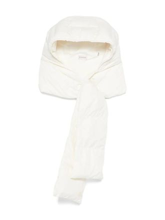 Moncler Wattierter Schal mit Kapuze - Wei&szlig;