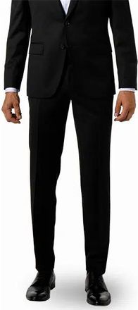 HUGO BOSS Herren Hose schwarz Schurwolle