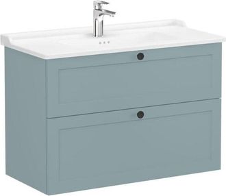 Vitra Badm&ouml;bel mit Waschbecken Root 100x67x46 cm mattgr&uuml;n (ROOTC100GINTC) - Vitra