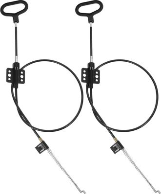 DOITOOL 2 Stück Teiliges Sofa Recliner Zuggriff Stabile Schwarze Zugseilhalterung mit Feder Universeller Ersatz für Sofa Relaxsessel mechanismus Einfache Selb