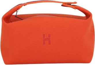 Herm&egrave;s Sac Kara Pre-owned- Pochette - Femme - Pre-owned - Orange - Taille: ONE Size