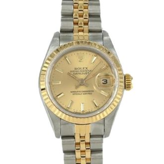 Rolex Pre-owned Datejust Acier Inoxydable Or Jaune Automatique - Femme - Pre-owned - Jaune - Taille: ONE Size