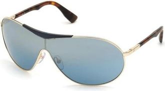 Web Eyewear unisex, Accessoires, Jaune, Taille: ONE Size Metal Frame Lunettes de soleil