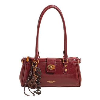 Generic Sac &agrave; bandouli&egrave;re vintage en polyur&eacute;thane pour femme avec fermeture &eacute;clair - Couleur unie - Poign&eacute;e sup&eacute;rieure - Pour d&icirc;ner, danse, cocktail, f&ecirc;te, us