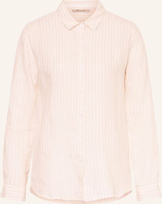 Barbour Hemdbluse Marine Aus Leinen rosa