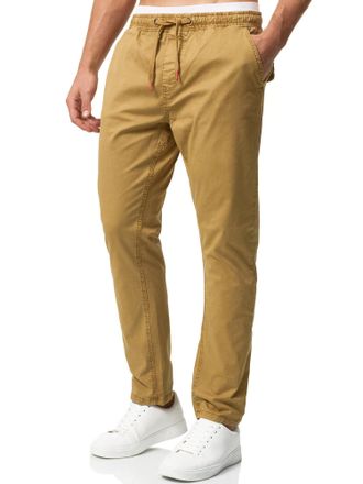 Indicode Herren Osborne Stoffhose aus 98% Baumwolle | Herrenhose Freizeithose f&uuml;r M&auml;nner Amber, XL