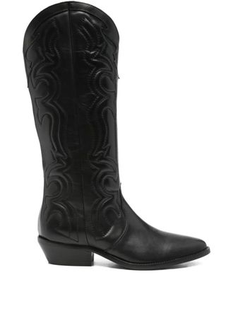 Julie Dee Cowboystiefel 35mm - Schwarz