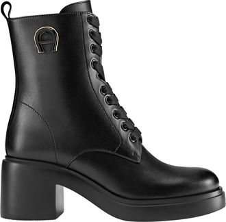 Aigner Aigner Stiefeletten - block heel lace bootie NORA 1A - Gr. 36 (EU) - in Schwarz - für Damen