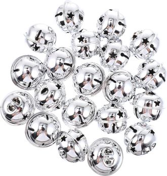 Cabilock 20stücke Mini Glöckchen Zum Basteln: Kleine Glöckchen Zum Basteln Metallglöckchen Optimal Für Glöckchenstäbe Hochzeit,DIY Weihnachten Dekoration,katze