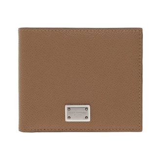 Dolce & Gabbana Homme, Accessoires, Brun, Taille: ONE Size Portefeuille Bifold en Cuir de Veau