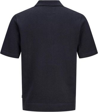 Jack & Jones Polokragenpullover JPRBLAMILANO SPRING KNIT ZIP POLO SS SN Baumwollmischung