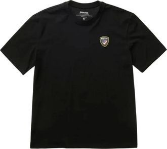 Blauer Homme, Tops, Noir, Taille: M Faxon T-shirt