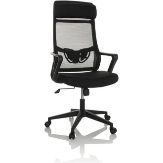 hjh OFFICE B&uuml;rostuhl / Drehstuhl NEKEO Netzstoff / Stoff schwarz hjh OFFICE