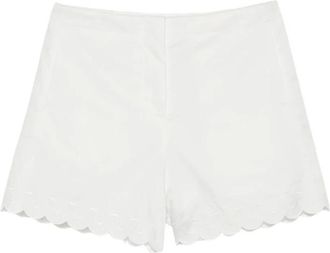 Low Classic LOW Classic, Femme, Shorts, Blanc, Taille: 38 FR Embroidered Shorts