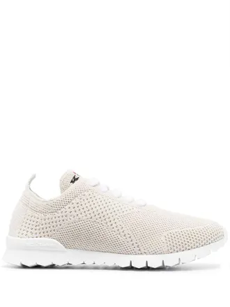 Kiton Perforierte Sneakers - Nude
