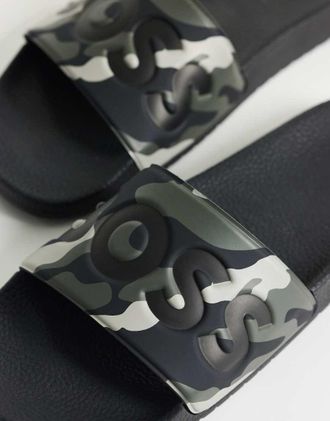 HUGO BOSS BOSS - Aryeh - Slider in Gr&uuml;n