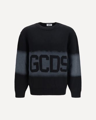 GCDS Logo Spray crewneck Sweater Male XL