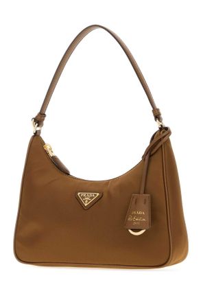 Prada Re-Nylon Shoulder Bag - Camel