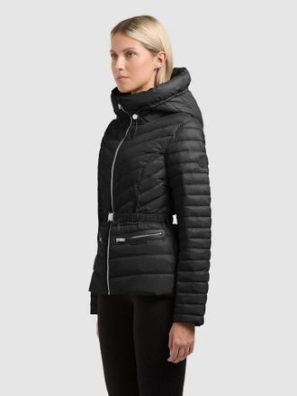 Khujo Outdoorjacke Lorella &Uuml;bergangsjacke mit Kapuze und Tailleng&uuml;rtel
