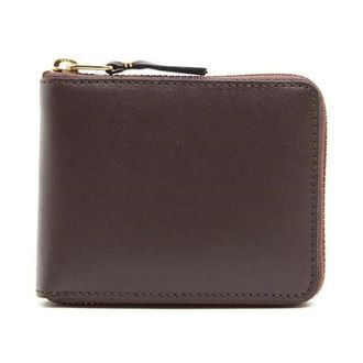 Comme Des Gar&ccedil;ons Portefeuille zipp&eacute; en cuir - Homme - Accessoires - Brun - Taille: ONE Size