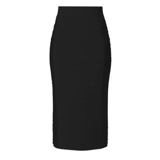 Hérve Léger Femme, Jupes, Noir, Taille: 36 FR Jupe Crayon Midi
