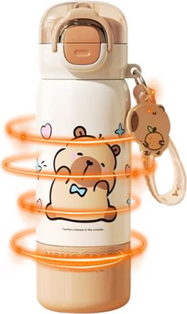 Generic Tolle Sportflasche - Edelstahl Wasserflasche 380ml Rostbest&auml;ndig Wiederverwendbare Reisebecher mit Weidendeckel, Tragbarer Trinkbecher f&uuml;r Kinder Erwa