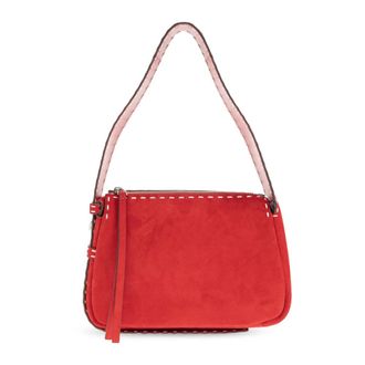 Tory Burch Femme, Sacs, Rouge, Taille: ONE Size Sac bandouli&egrave;re Romy Pick Stitch Small