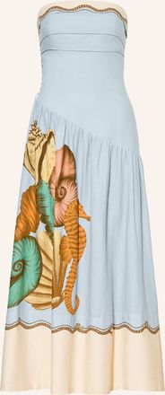 Farm Rio Farm Rio Off-Shoulder-Kleid Rio Souvenir Mit Leinen blau