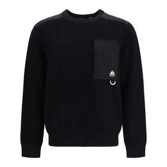 Moose Knuckles Gold Series Elowan Rundhals-Pullover - - Knitwear - Herren - Schwarzk - 2XL