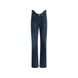 Jean Paul Gaultier Femme, Jeans, Bleu, Taille: W26 Jeans droits