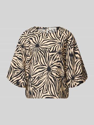 Christian Berg Regular Fit Bluse aus Viskose-Mix im Allover-Look