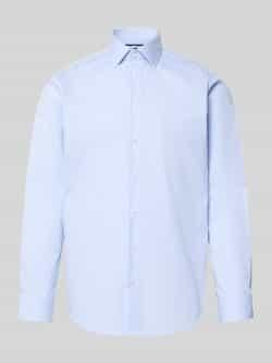 Christian Berg Regular Fit Business-Hemd aus Baumwolle mit Kentkragen