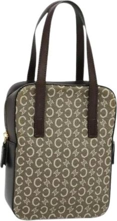 Celine Sac &agrave; main C macadam doccasion - Femme - Pre-owned - Brun - Taille: ONE Size