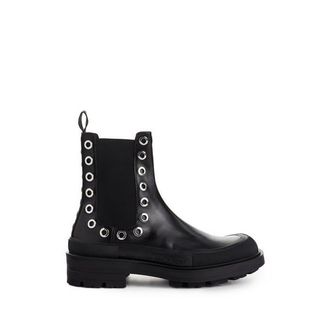 Alexander McQueen Bottines Chelsea Stack en cuir