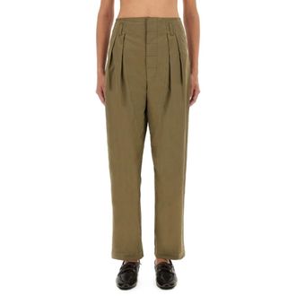 Moschino Gerade Hose - - Trousers - Damen - Gr&uuml;n - XS