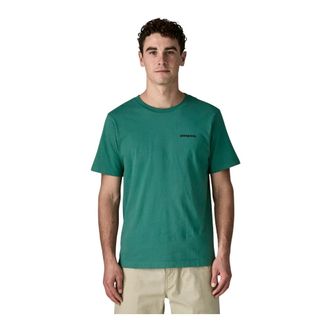 Patagonia P-6 Logo T-Shirt - - Sport - Herren - Gr&uuml;n - XL