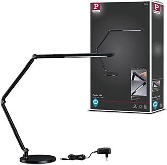 Paulmann 78912 FlexBar Lampe de Table LED 9,5 W Noir, Blanc Chaud