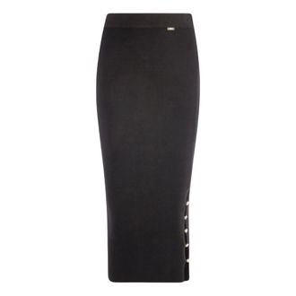 Fracomina Jupe Midi Moulante Tricot&eacute;e - Femme - Jupes - Noir - Taille: 40 FR