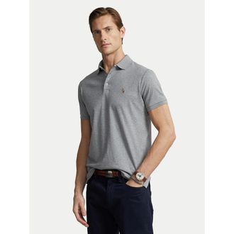 Polo Ralph Lauren Poloshirt 710713130007 Grau Custom Slim Fit