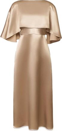 Fabiana Filippi Femme, Robes, Beige, Taille: 38 FR Satin Lingerie Dress